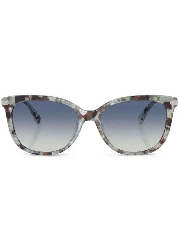 COACH® Tortoiseshell Cat-eye Sunglasses - Green