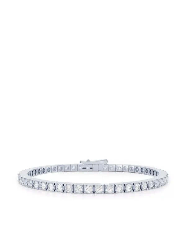 LOEV 18kt White Gold Diamond Tennis Bracelet - Silver