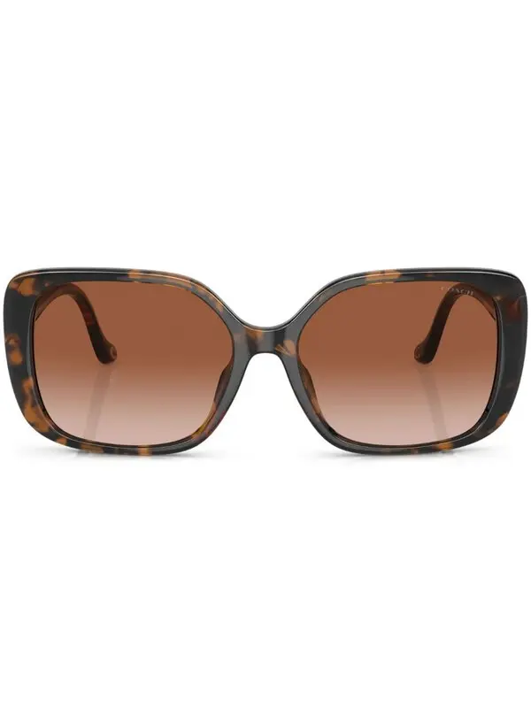 COACH Tortoiseshell-effect Sunglasses
