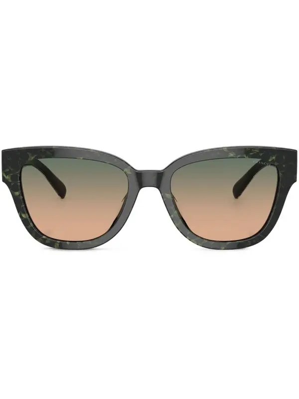 Coach Monogram-pattern Butterfly Sunglasses - Green