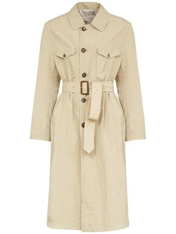 MAISON MARGIELA Canvas Belted Trench Coat
