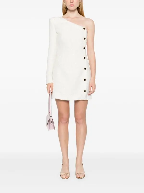 Alessandra Rich Sequined One-shoulder Mini Dress