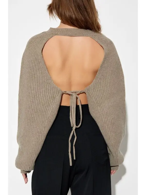 Yohji Yamamoto Open-back Jumper - Neutrals