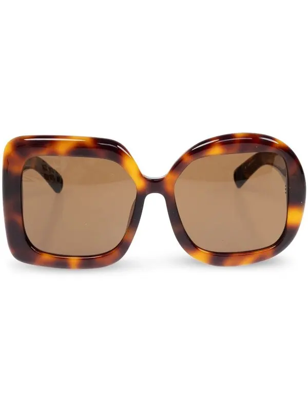 Jacquemus Les Lunettes Carré Rond Sunglasses - Brown  display picture 1