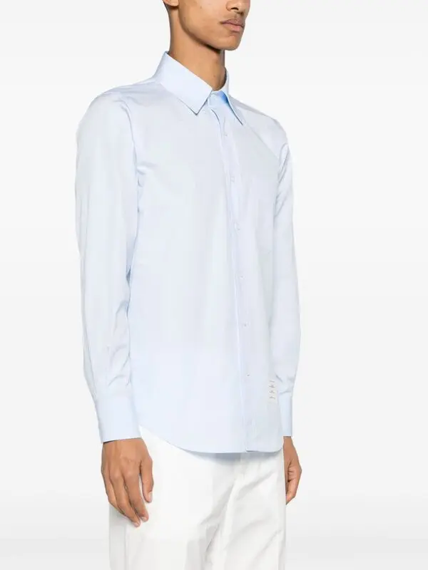 Thom Browne Pointed-collar Cotton Shirt