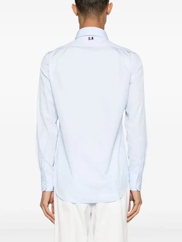 Thom Browne Pointed-collar Cotton Shirt
