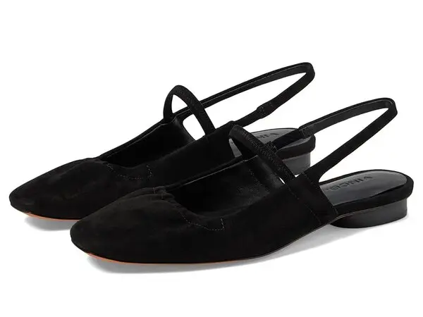 Vince Suede Slingbacks With Square Toe