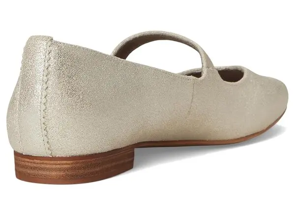 Toms Bianca Glitter Mary Jane Flats - Silver