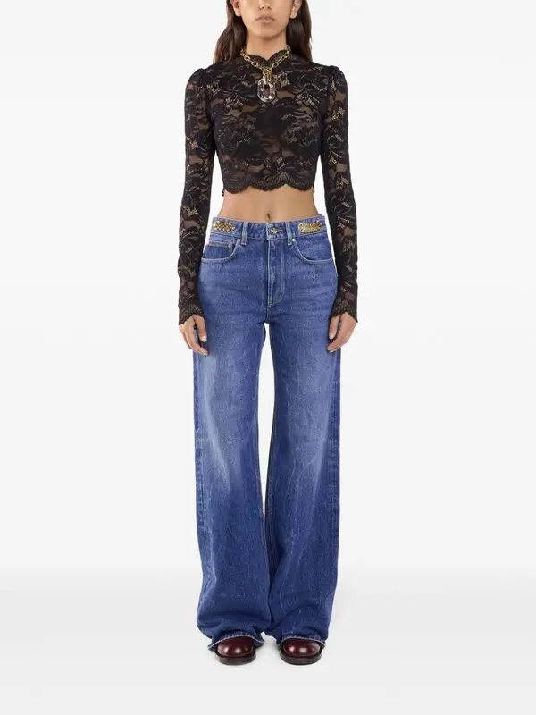 Rabanne Boyfriend Jeans With Charm Detail