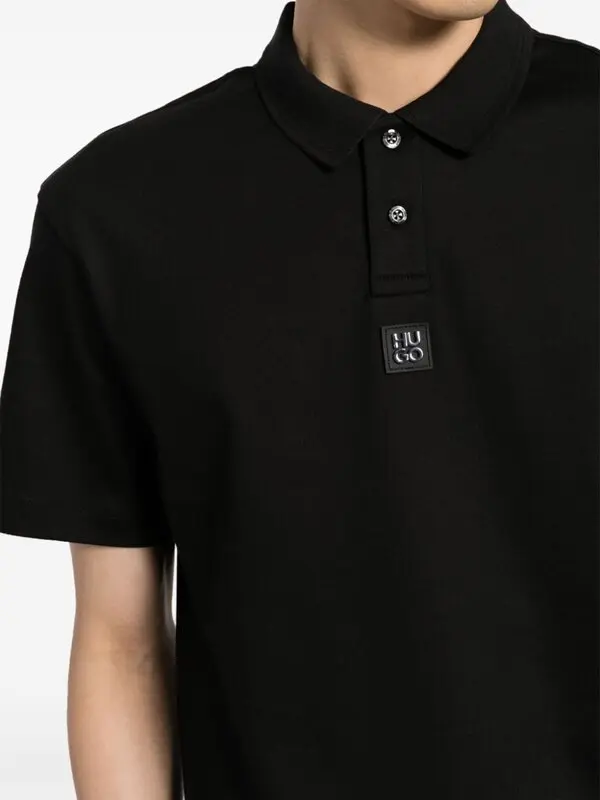 Hugo Interlock-cotton Polo Shirt