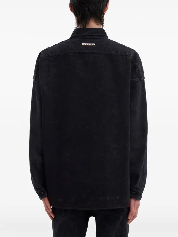 Marni Logo-patch Cotton Shirt