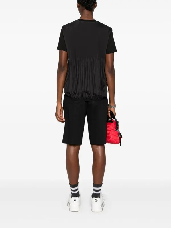 Moncler Pleated T-shirt - Black