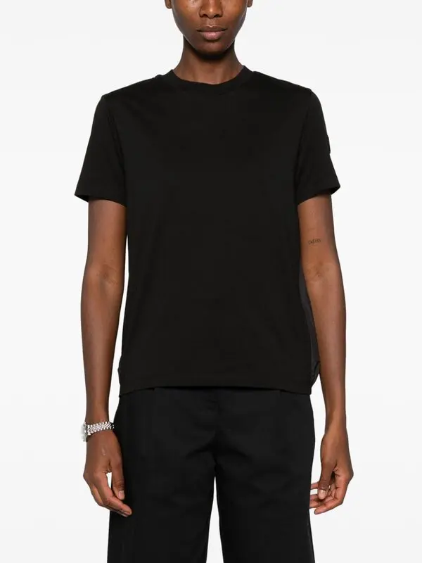 Moncler Pleated T-shirt - Black