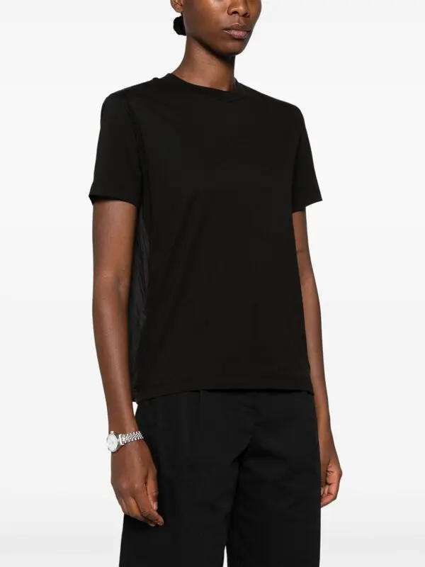 Moncler Pleated T-shirt - Black
