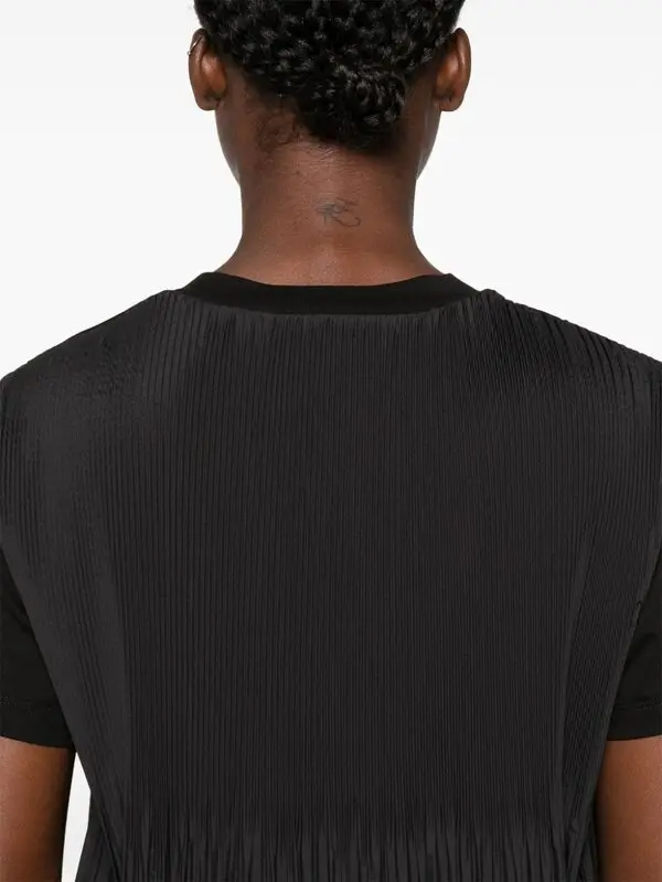 Moncler Pleated T-shirt - Black