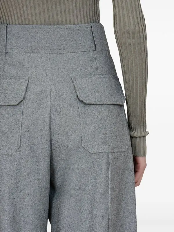 FERRAGAMO Canvas Palazzo Trousers
