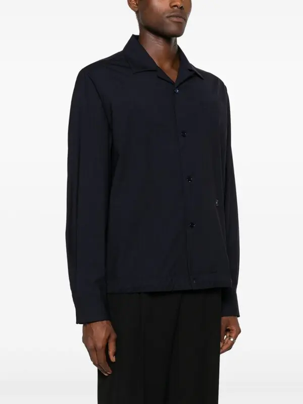 Givenchy Drawstring Wool-blend Shirt Jacket - Blue