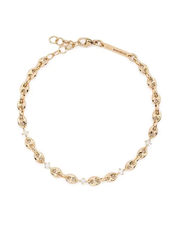 Zoe Chicco 14kt Yellow Mariner Diamond Bracelet - Gold