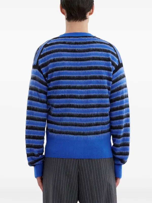 Marni Striped V-neck Cardigan