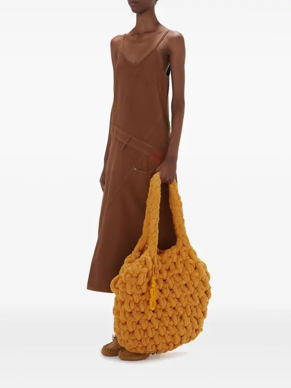 JW Anderson Logo-appliqué Midi Dress