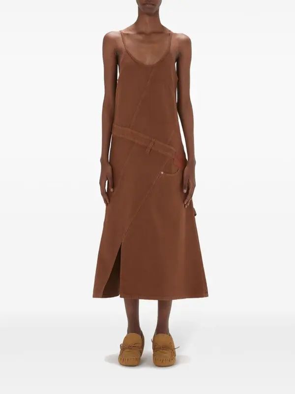 JW Anderson Logo-appliqué Midi Dress
