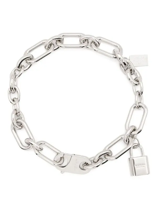 Acne Studios Padlock Chain Necklace - Silver