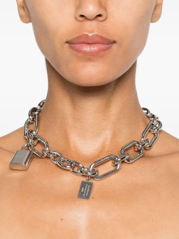 Acne Studios Padlock Chain Necklace