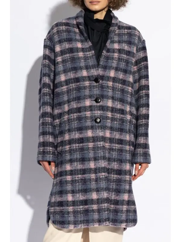 MARANT ETOILE Gabriel Checked Coat