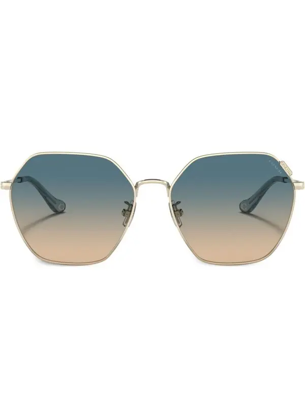 Coach Hexagonal-frame Sunglasses - Gold