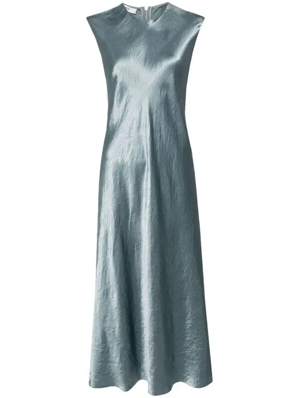 Vince Satin Cap-sleeve Dress
