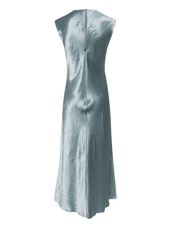 Vince Satin Cap-sleeve Dress