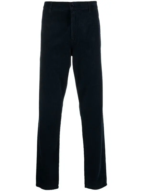 Aspesi Straight Leg Corduroy Trousers - Blue