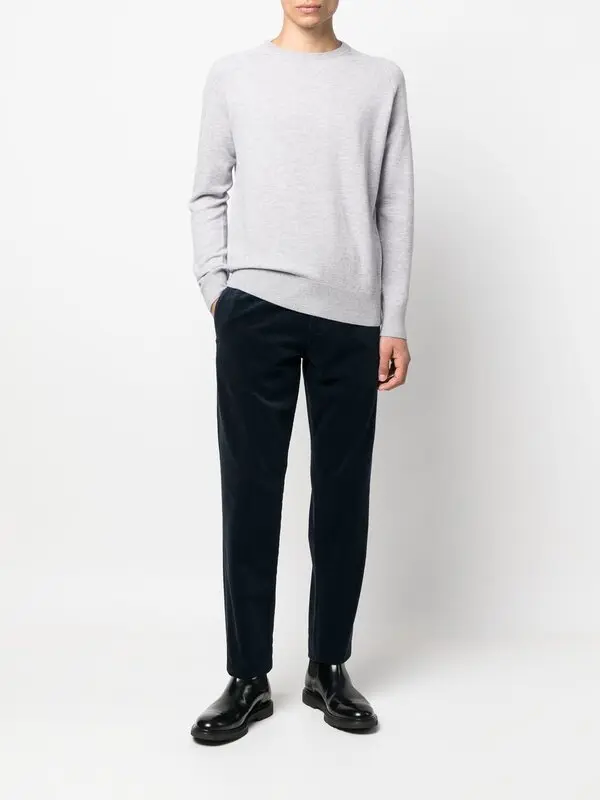 Aspesi Straight Leg Corduroy Trousers - Blue