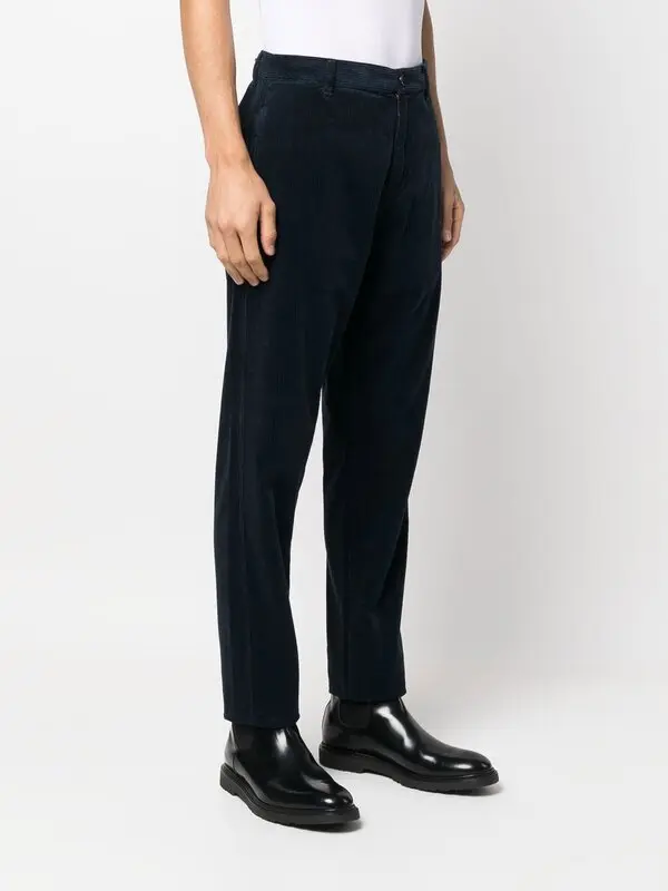 Aspesi Straight Leg Corduroy Trousers - Blue
