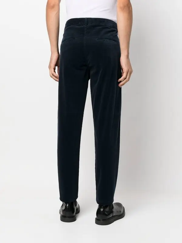 Aspesi Straight Leg Corduroy Trousers - Blue
