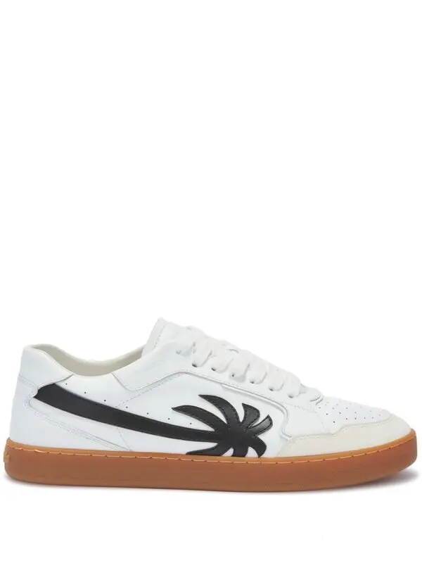 Palm Angels New Palm 1 Leather Sneakers - White