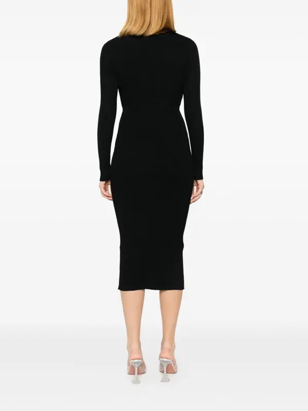 Pinko Fine-ribbed Midi Dress