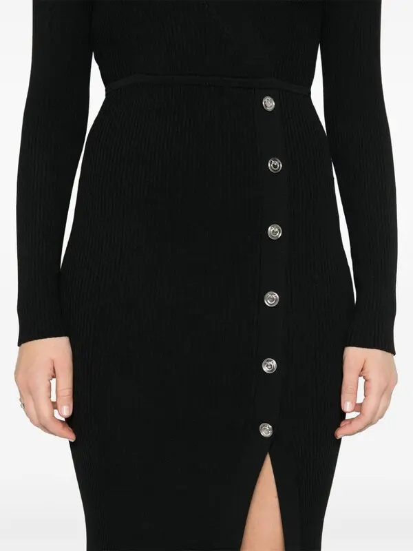 Pinko Fine-ribbed Midi Dress