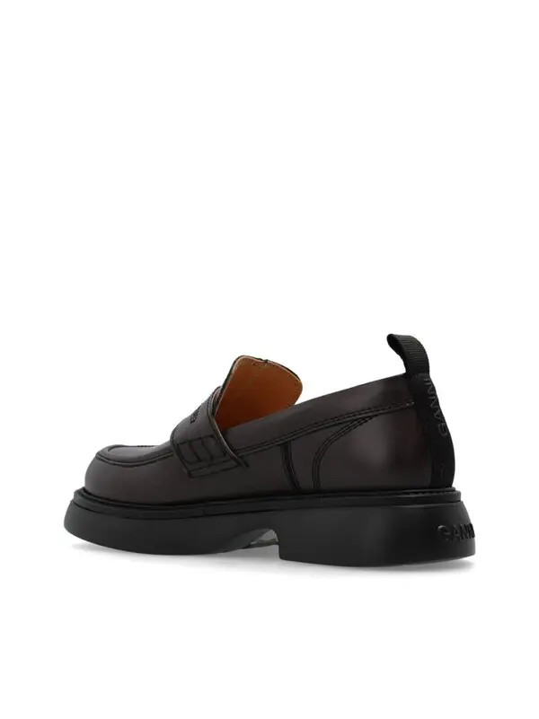 GANNI Logo-plaque Loafers