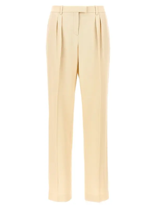 TOM FORD Pleated Silk And Wool Pants