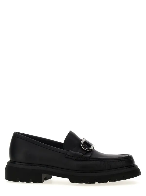 FERRAGAMO Cocoon Leather Loafers