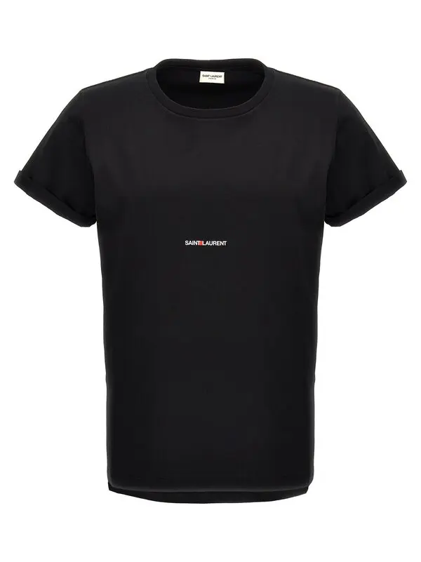 Saint Laurent Rive Gauche' T Shirt - Black