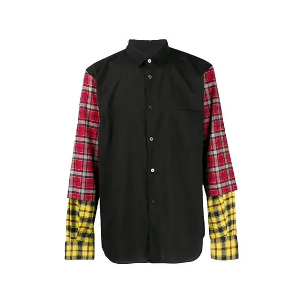 Comme Des Garçons Checked Sleeve Shirt