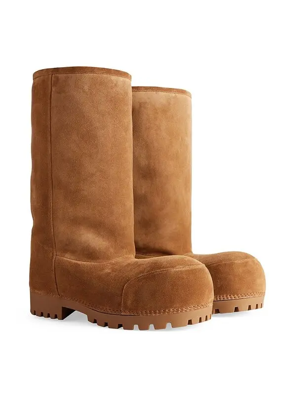Balenciaga Alaska Faux Fur High Boots