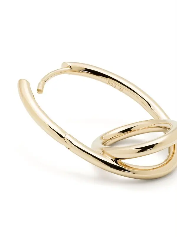 OTIUMBERG 14ct Vermeil Spiralis Hoop Earrings - Gold