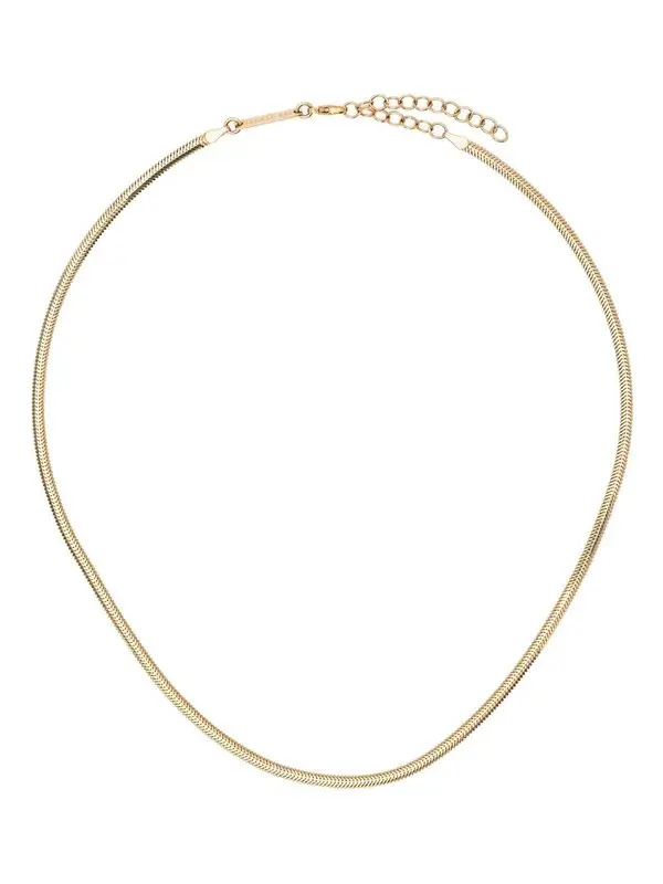 Zoe Chicco 14kt Yellow Snake Chain Necklace - Gold