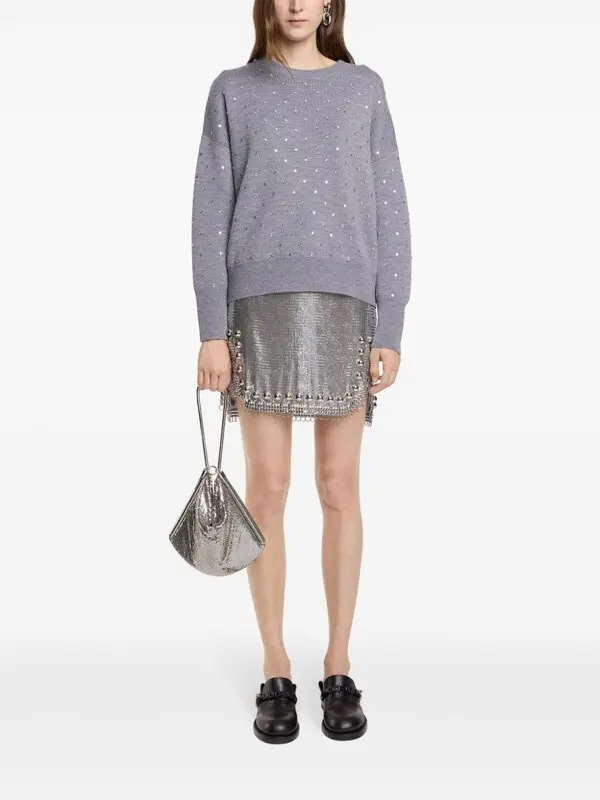Rabanne Stud-embellished Mini Skirt