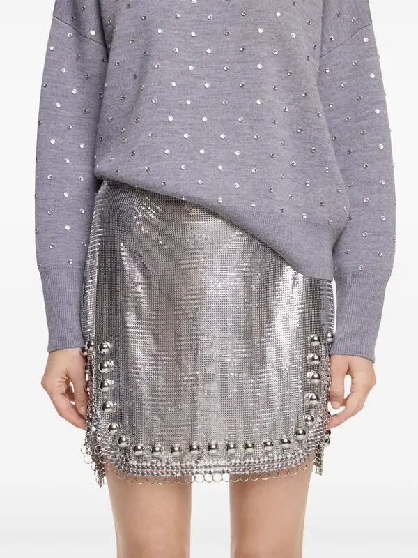 Rabanne Stud-embellished Mini Skirt