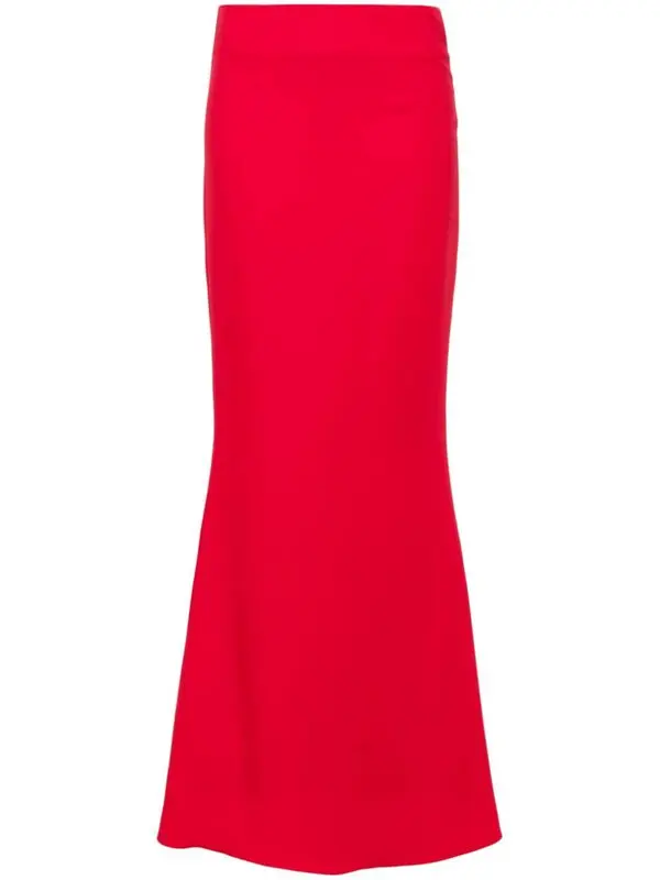 STYLAND Pencil Maxi Skirt - Red