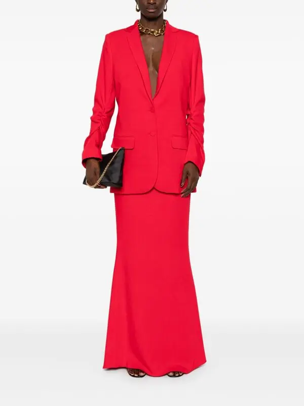 STYLAND Pencil Maxi Skirt - Red